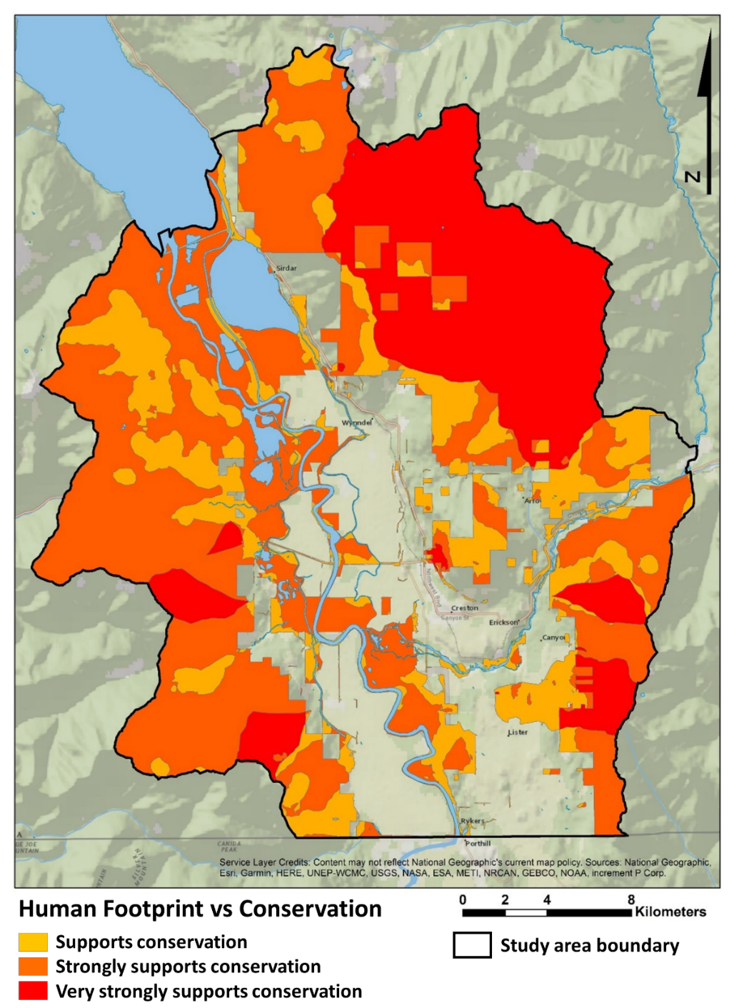 Green Map: Forests, Human Footprint and Geotechnical Risks – Wildsight