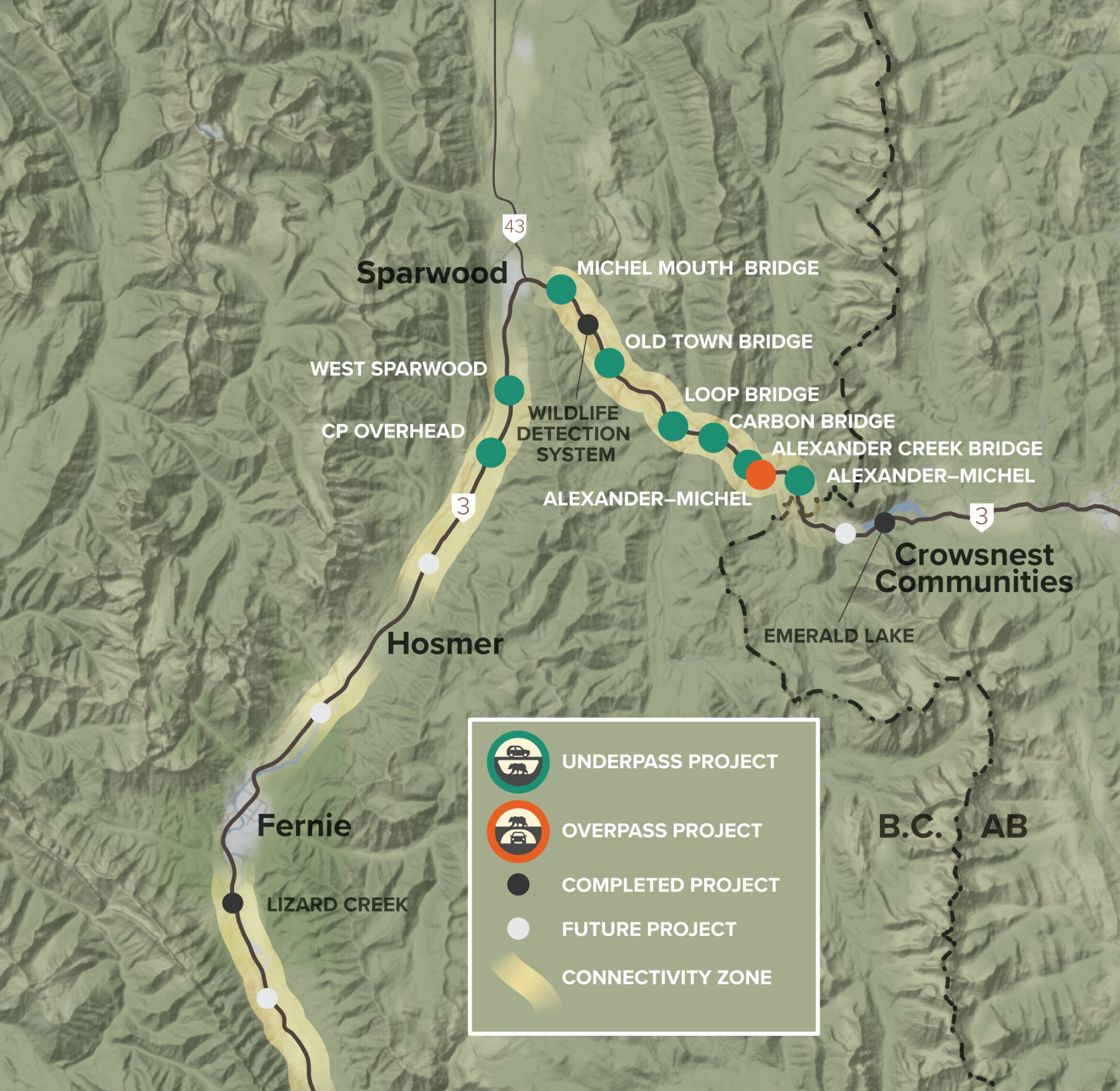 Network of Hwy 3 wildlife crossings grows, as next phase kicks off ...